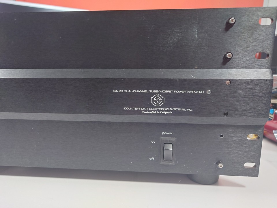 Counterpoint SA-20 220Wx2 Bridgeable Stereo Hybrid Tube Power Amplifier ...