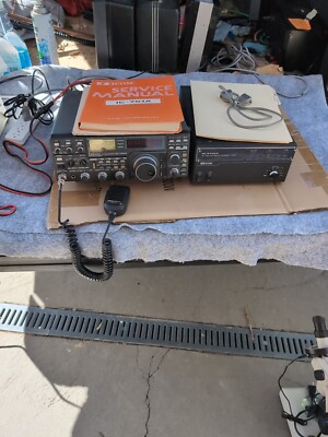 icom hf transceiver Ic-751a With Icom At100 Antenna Tuner With All The ...