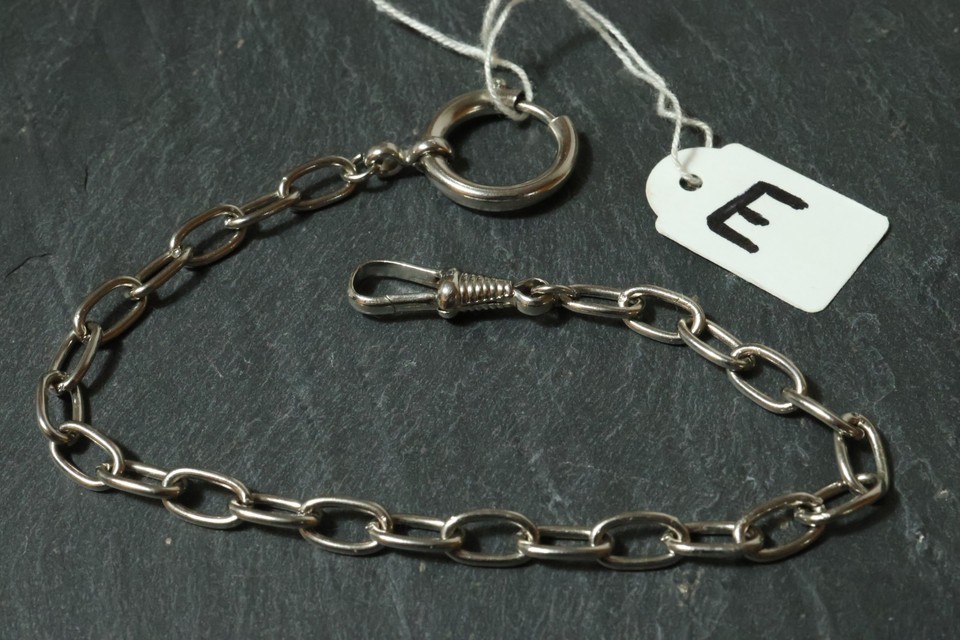 Old Silver Pocket Watch Chain Watch Chain Chain Pocket Watch Silver No ...