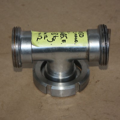 DIN DN50 50mm 2" to DN65 2.5" 65mm Stainless food wine grade T Tee Pipe ...