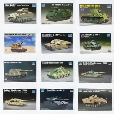 Trumpeter Model Tanks Kits 1/72 Scale Challenger M113A1 British German ...