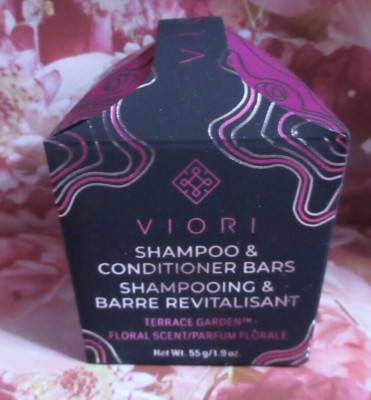 Viori TERRACE GARDEN Shampoo & Conditioner Bar Set MINI/Travel Sz NEW ...