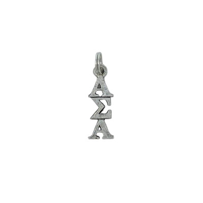 Alpha Sigma Alpha ASA Sorority Greek Lavaliere Charm in Sterling Plate ...