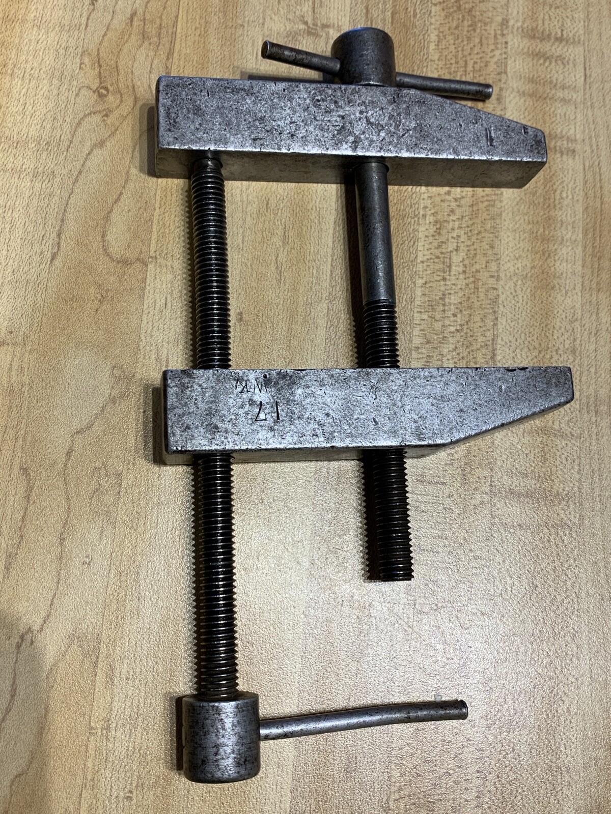 Vintage Nice Quality Heavy Duty Threaded Machinists Parallel Clamp 4-1/ ...