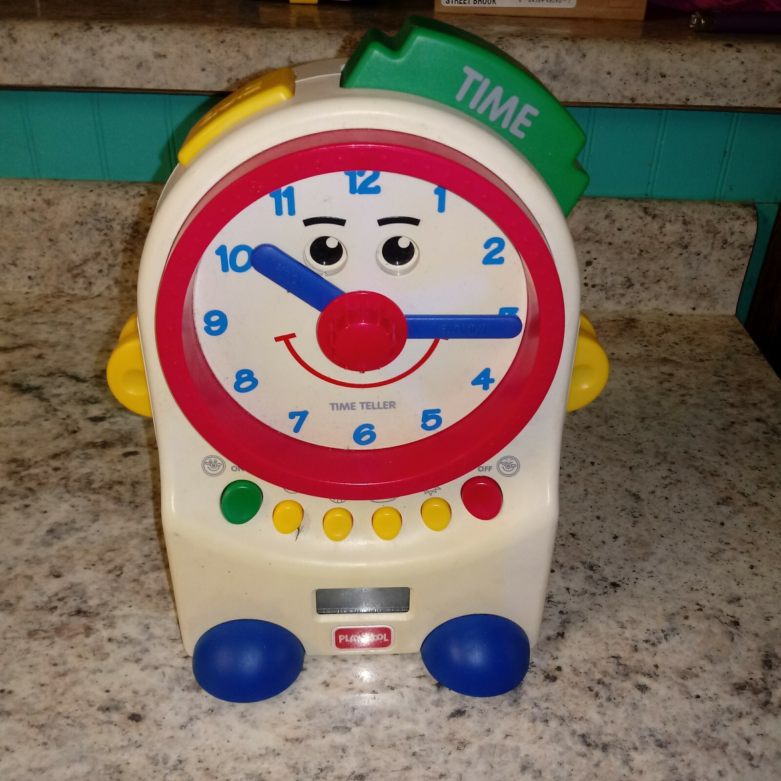 Vintage Playskool Time Teller Talking Clock Toy Works Great! | eBay