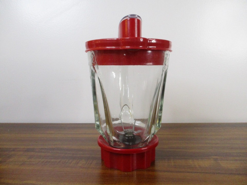 Hamilton Beach “Wave Action” Blender Replacement Glass Pitcher in RED ...