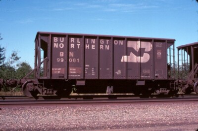 BN 99061 ORE CAR SUPERIOR WI (BURLINGTON NORTHERN) ORIGINAL SLIDE 9-17 ...