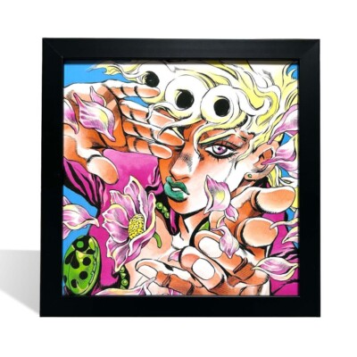 JoJo Part 5 Giorno JOJO A-GO!GO JoJo Exhibition poster with frame from ...