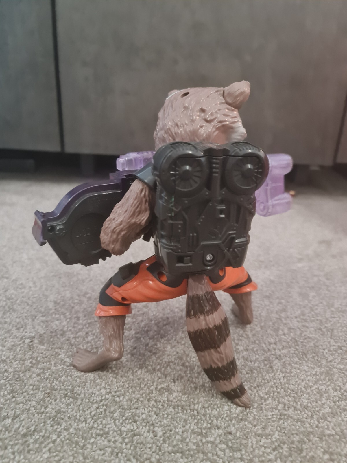 MARVEL GUARDIAN OF GALAXY BIG BLASTIN ROCKET RACCOON FIGURE | eBay UK