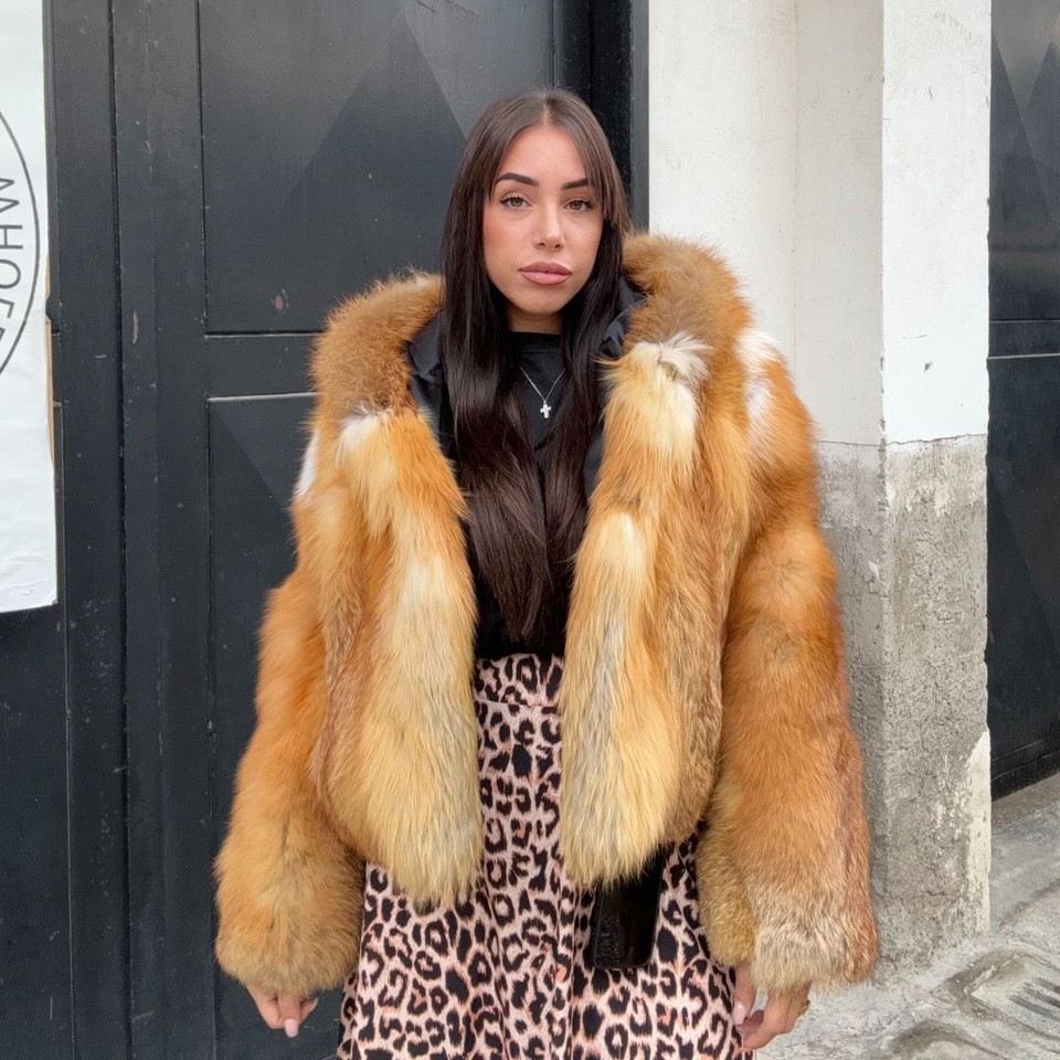 Luxury Women Whole Skin Real Fox Fur Hood Coat Winter Thick Natural Fur ...