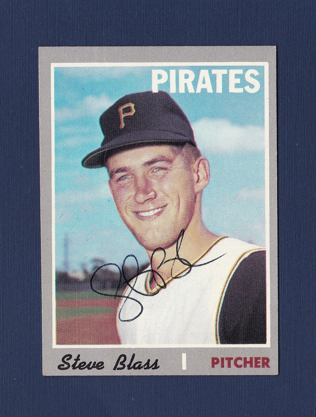 Steve Blass signed Pittsburgh Pirates 1970 Topps baseball card | eBay
