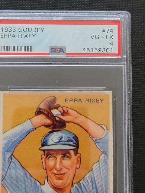 1933 Goudey Big League Chewing Gum - R319 #74 Eppa Rixey (RC) for sale ...