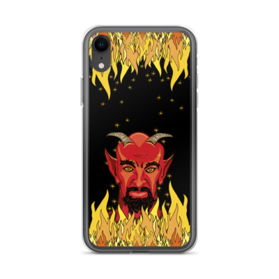 iPhone Handsome Red Devil Phone Case, Red Devil In Flames, Biker ...