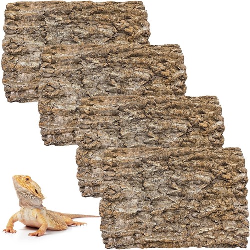 4PCS Cork Terrarium Background 15.7x11.8in Natural Cork Large Bark ...