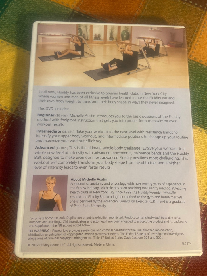 FLUIDITY FITNESS EVOLVED BEGINNER ~ADVANCED WORKOUT VIDEO w Michelle ...