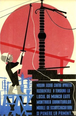 👷 Retro Safety Poster - Industrial Art - Hi-Res💎 Print - 24x36” | Home ...