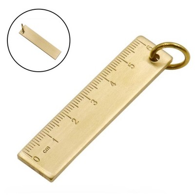Ruler Measuring Tool Hardware Measuring Tool Metal Thickening Keychain ...