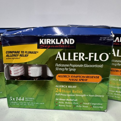 Kirkland Signature Aller-Flo, 720 Sprays 5 Bottles 144 Sprays Per Lot ...