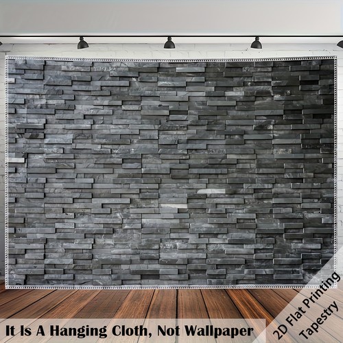 1pc Ultra Large Size Visual 2D Brick Wall Landscape Photo Cloth Wall ...