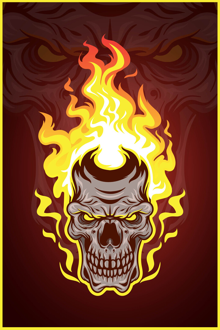 Fire Skull Logo