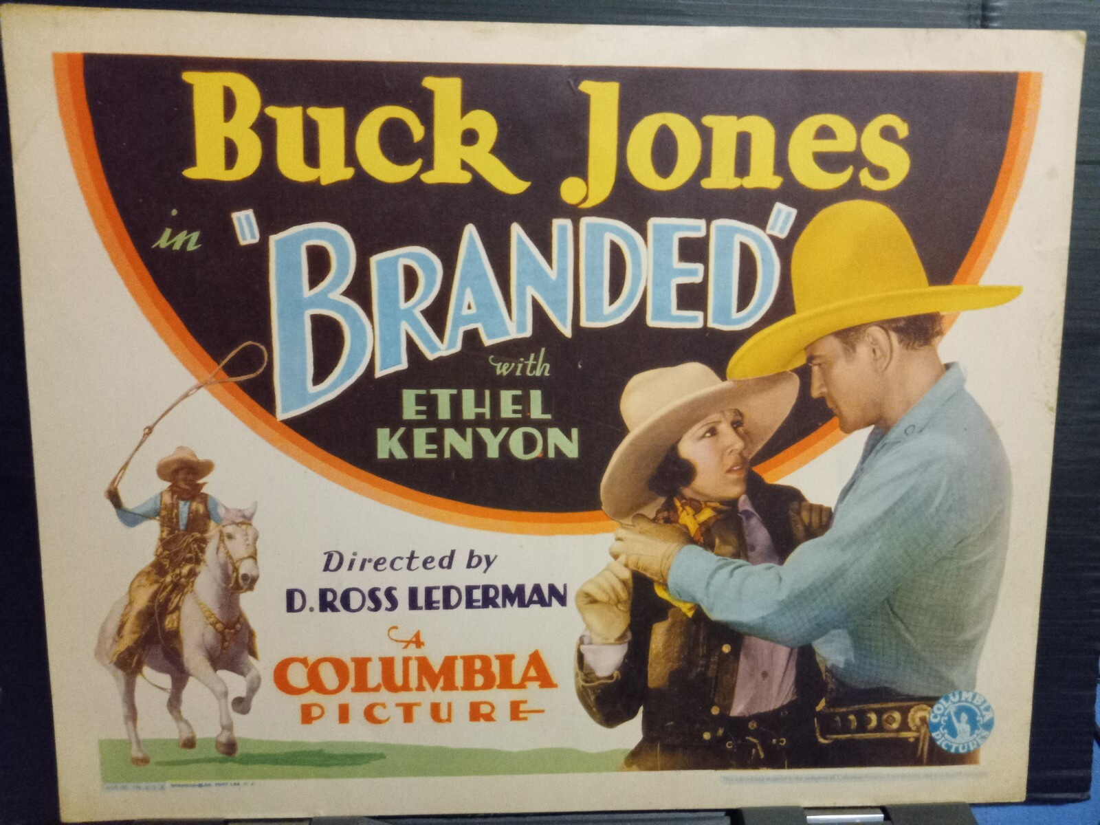 Title Card 1931 BRANDED Buck Jones Ethel Kenyon Columbia Pictures ...