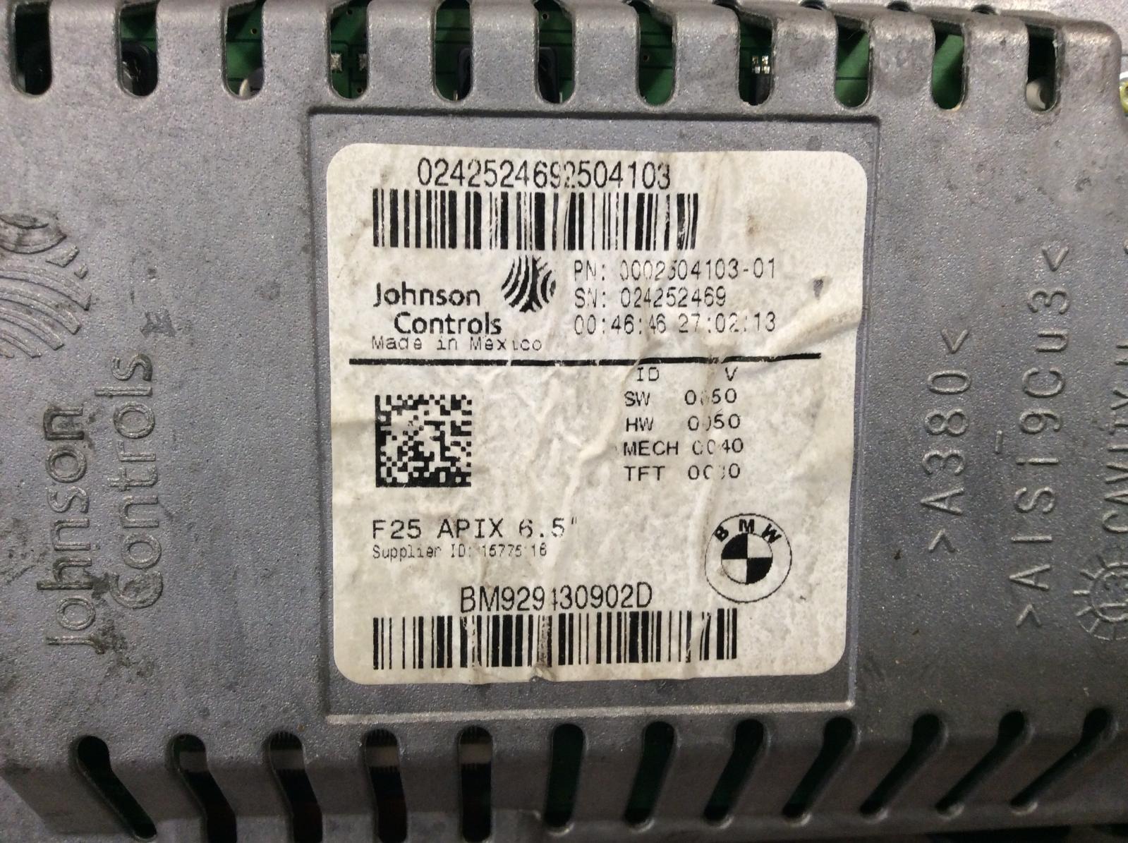 2013 BMW X3 Display Screen 6.5" 0002504103-01 OEM | eBay