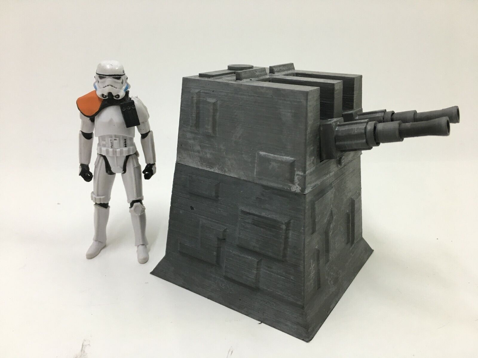CUSTOM STAR WARS DEATH STAR GUN LASER TURRET for 3.75" 1:18 FIGURE ...