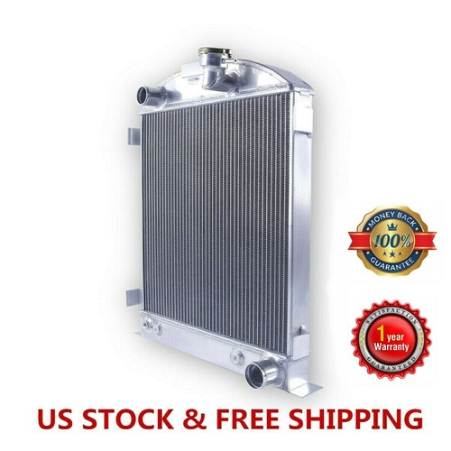 3-Row Aluminum Chopped Radiator For 1930-1931 1932 Ford Model A LOW-BOY ...