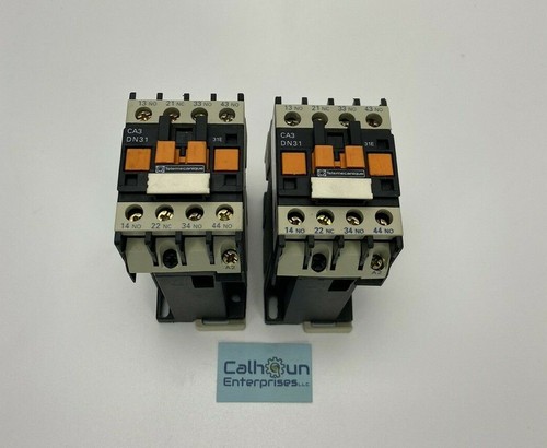 (LOT OF 2) Telemecanique Contactor CA3 DN31 24V Coil LA4 DB 1B Relay ...