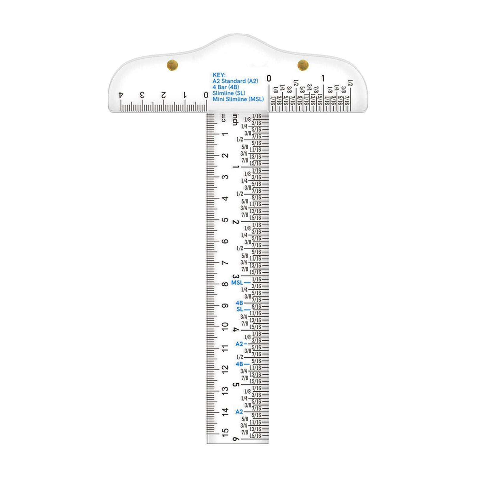Clear Acrylic T Square Ruler T Shaped Ruler for Crafting Art Framing ...