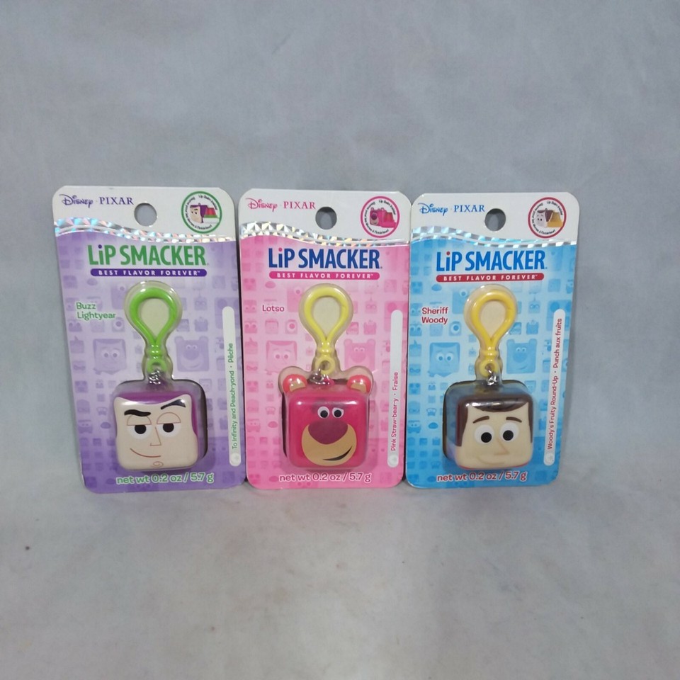 Disney Pixar Toy Story Lip Smacker Sheriff Woody & Buzz Lightyear Lotso ...