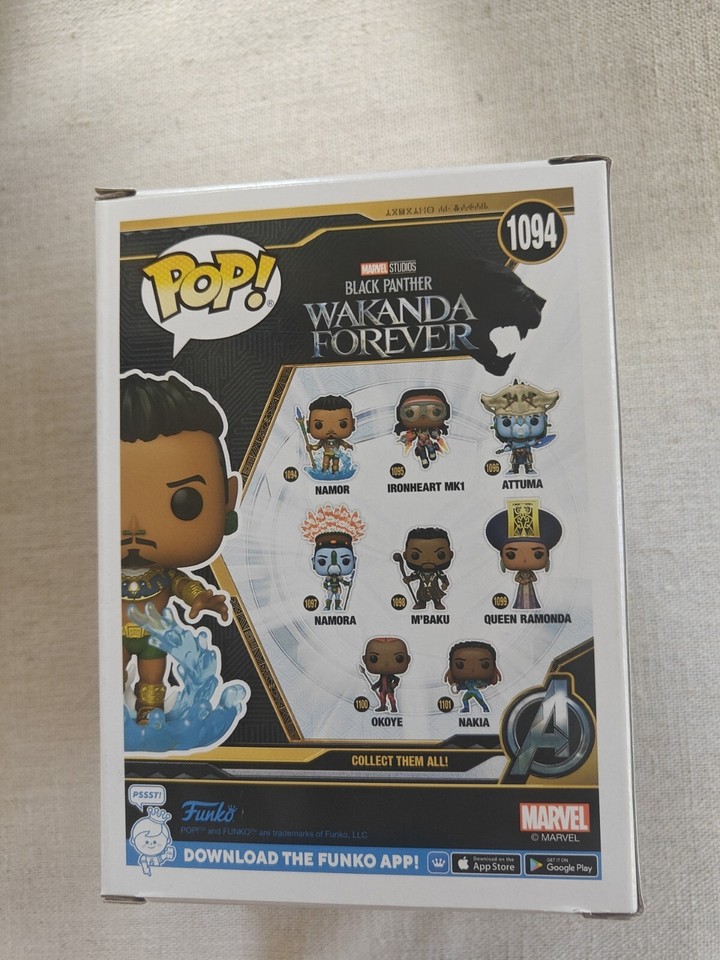 Funko Pop! Vinyl: Marvel - Black Panther Wakanda Forever - Namor #1094 ...
