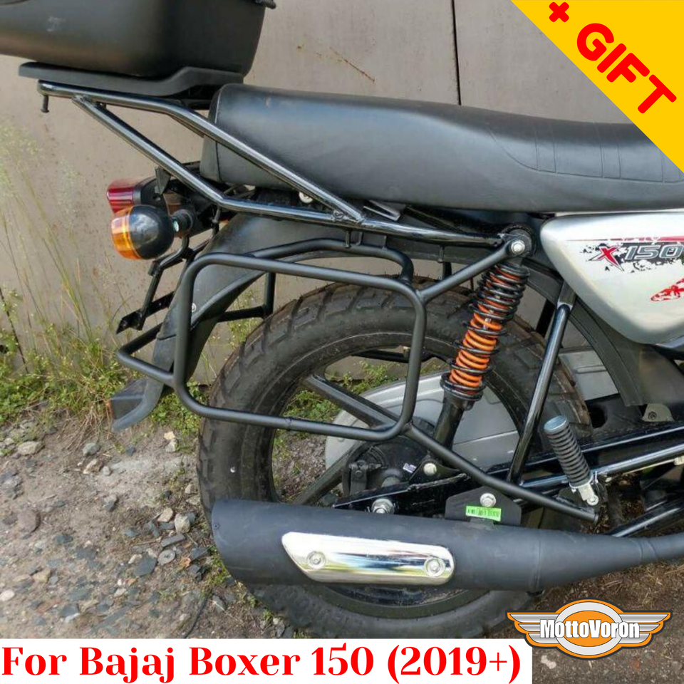 For Bajaj Boxer 150 Side carrier Kawasaki Boxer 150 Pannier rack for ...