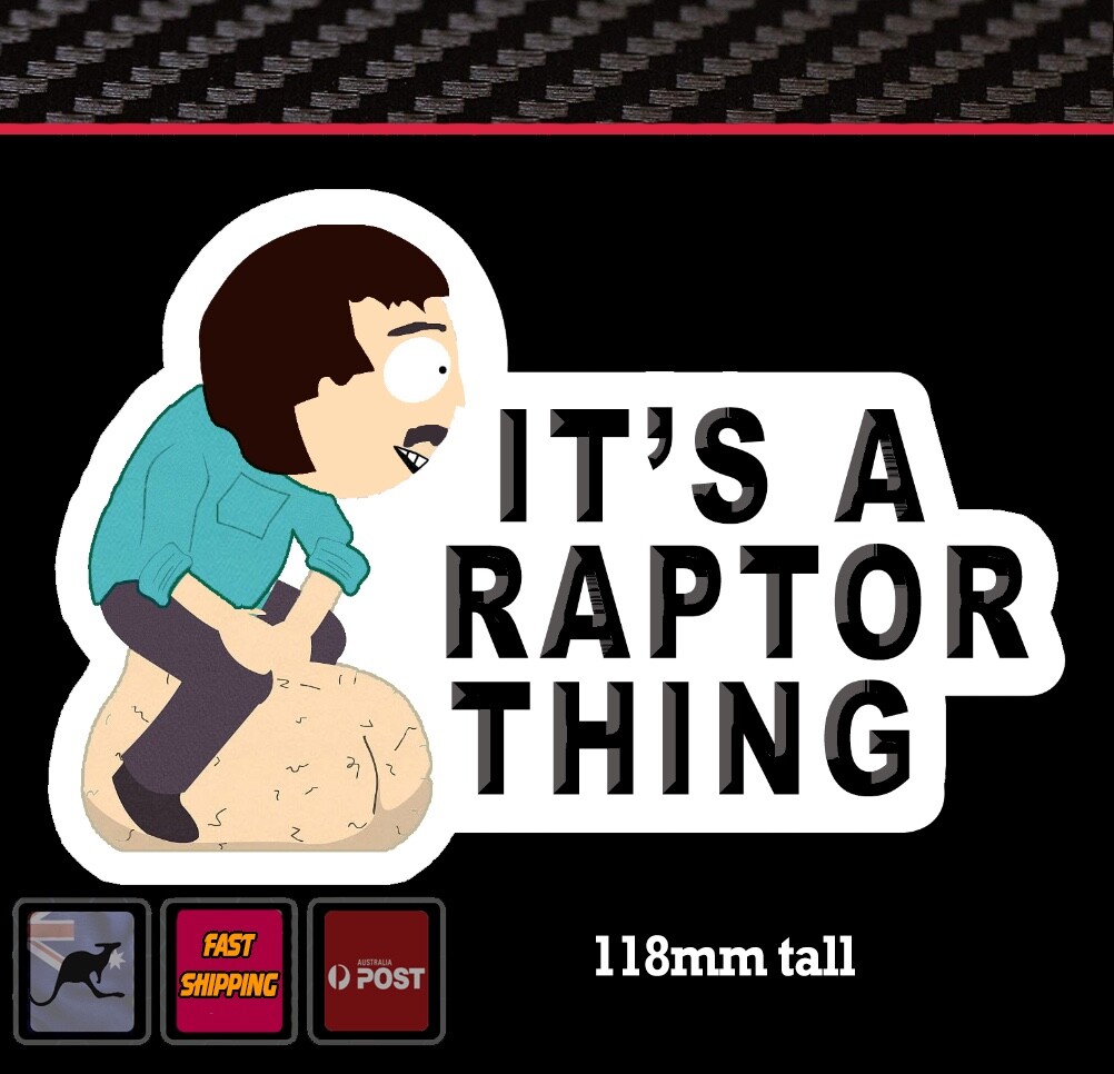 Randy Sticker Ford Raptor JDM Vinyl Funny Bumper Decal Window Transfer ...