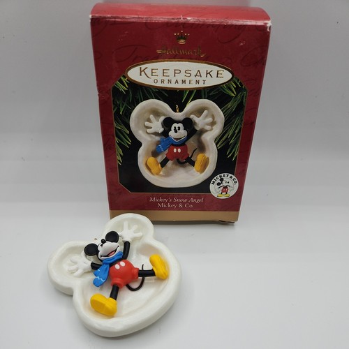 Hallmark Keepsake "Mickey's Snow Angel" Disney Christmas 1997 Mickey ...