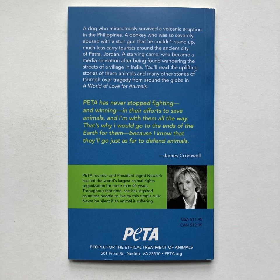 A World of Love for Animals Ingrid Newkirk PETA Book Brand New 2021 | eBay