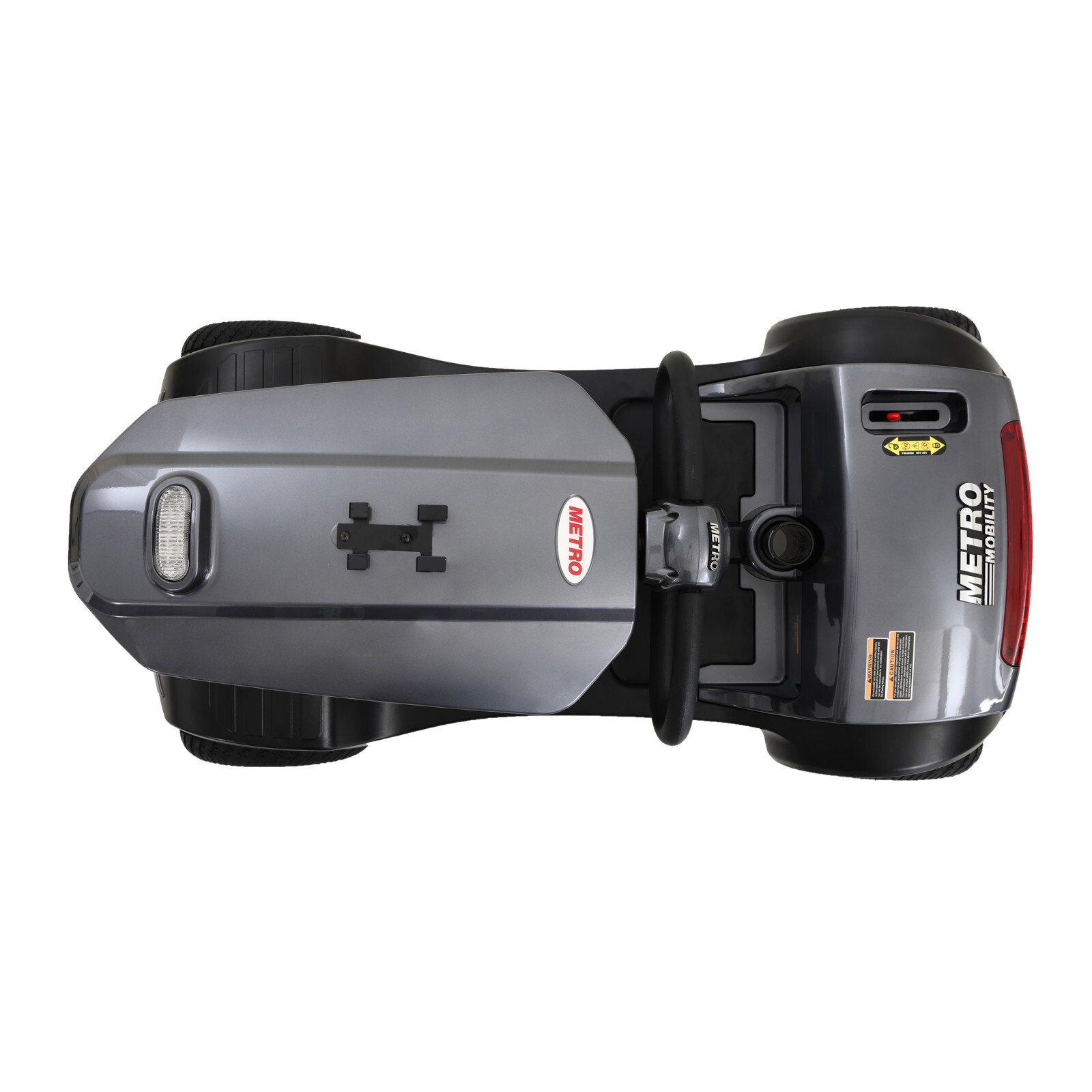 Gray Mobility Scooter w Windshield Front LED Light Blue,Air Tire,ship ...