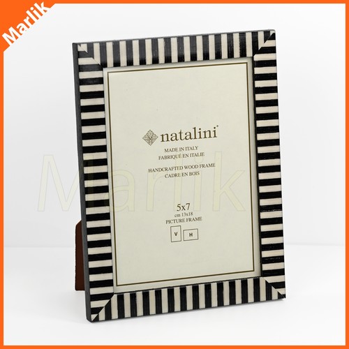 NATALINI Handmade ITALIAN Marquetry Picture Frame 5X7" ( 13x18 cm) BW ...