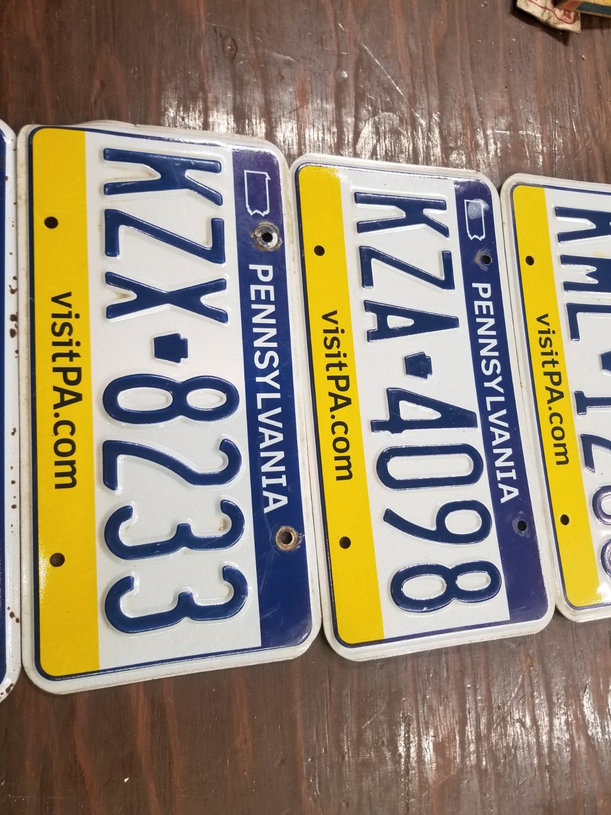 PENNSYLVANIA visitPA LICENSE PLATE Lot Of 5 Expired Over 5 Years | eBay