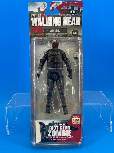 The Walking Dead Series 4 Gas Mask Riot Gear Zombie 5" Figure McFarlane ...