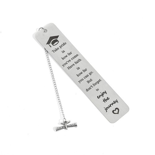 2025 Graduation Bookmark Take Pride in Your Journey - Stainless Steel ...