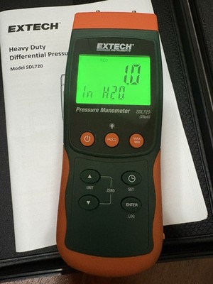 Extech SDL720 Differential Pressure Manometer/Datalogger | eBay