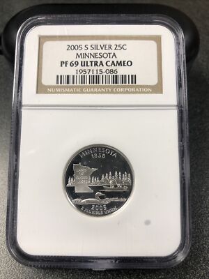 2005-S SILVER MINNESOTA QUARTER NGC PF69 ULTRA CAMEO PROOF COIN | eBay