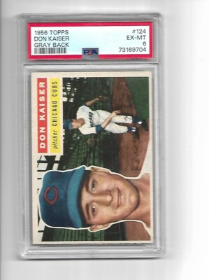 1956 Topps Baseball #124 Don Kaiser PSA | eBay