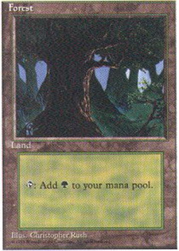 Hero Deal, English - 1 x MTG Forest (176) Alternate Fourth Edition | eBay