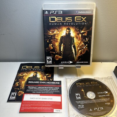 Square Enix Deus Ex: Human Revolution PS3 Playstation 3 - Complete CIb ...