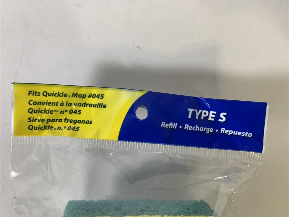 Quickie Clean Squeeze Sponge Mop Refill Type S (0442) Fits Mop #045 2015 71798004426 | eBay