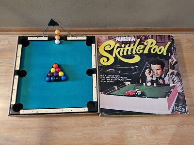 Skittle Pool Board Game Aurora Vintage In Original Box | eBay