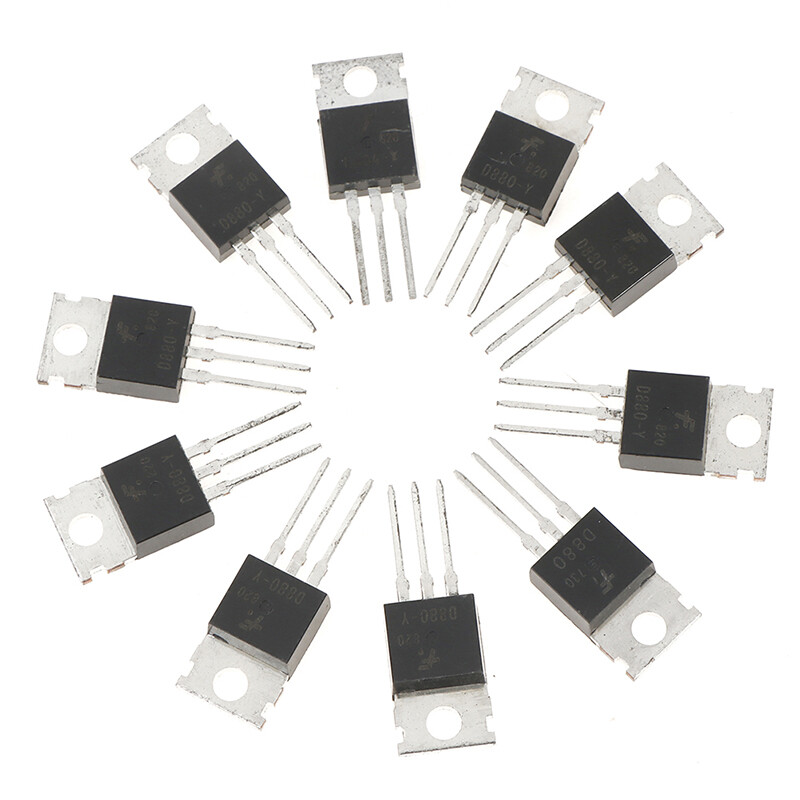 10pcs D880 TO220 Transistor KSD880Y NPN Silicone Power Transistors 3A ...