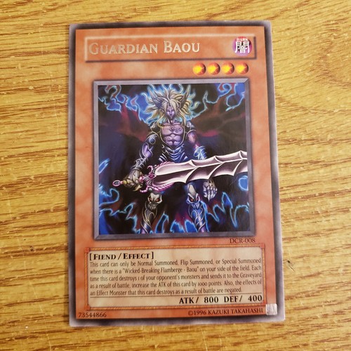 Yugioh! TCG Guardian Baou -RARE Unlimited Edition DCR-008 | eBay
